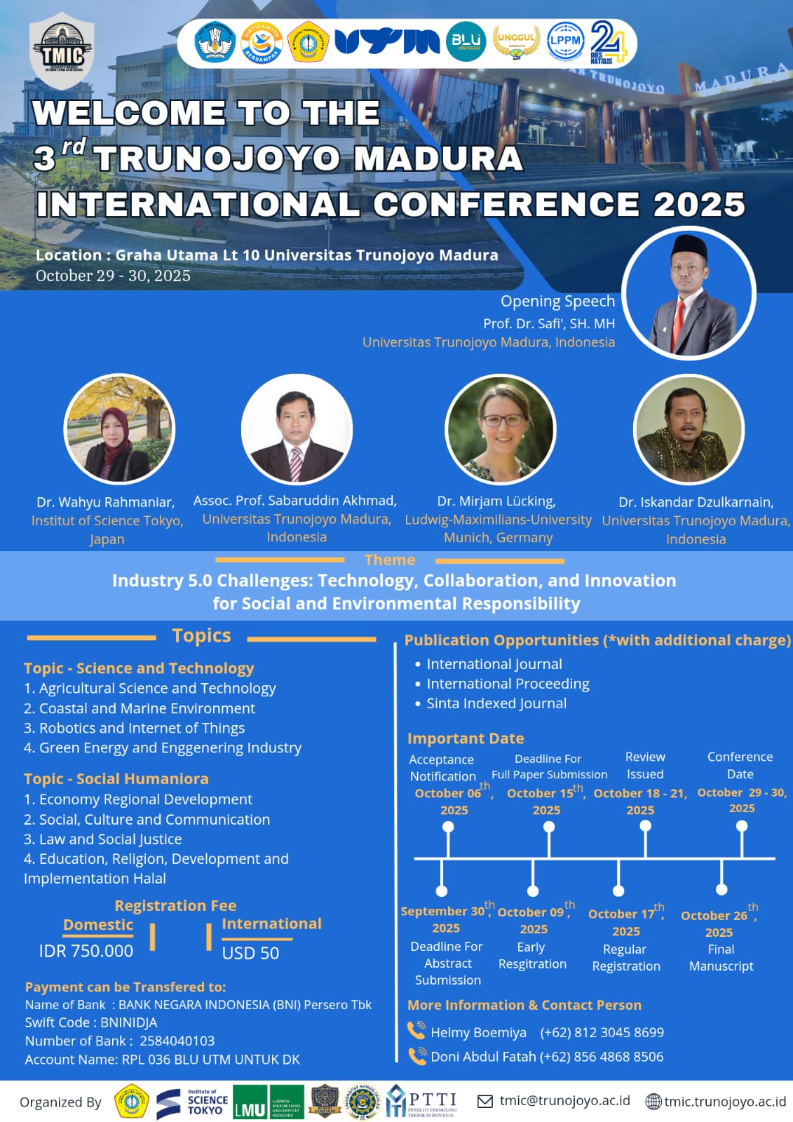 Proceeding of Trunojoyo Madura International Conference
